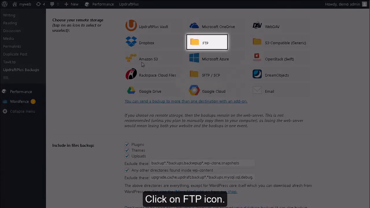 Wordpress Plugins Updraftplus Youtube