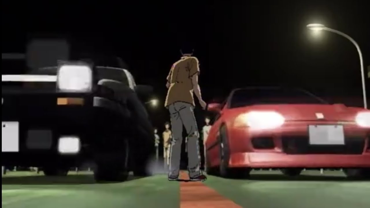 Initial D - AE86 Trueno vs Civic EG6 - YouTube