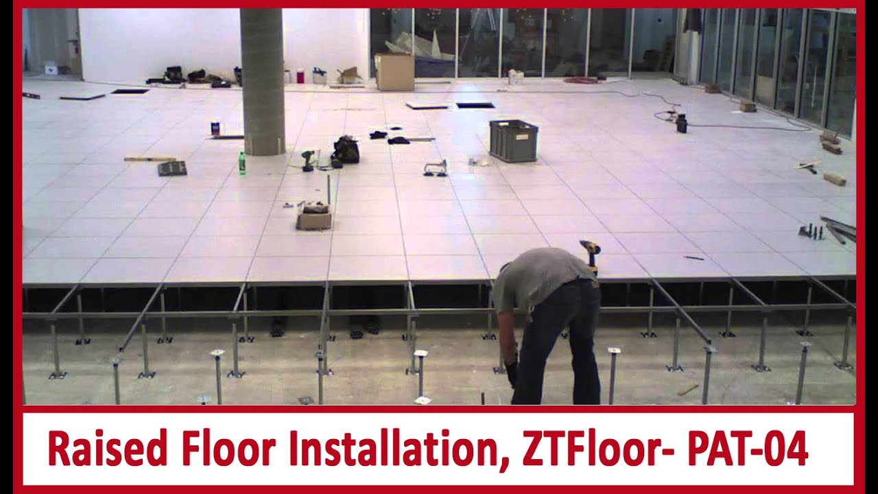 Raised Floor Installation, ZTFloor- PAT-04 for Asa Technology - YouTube