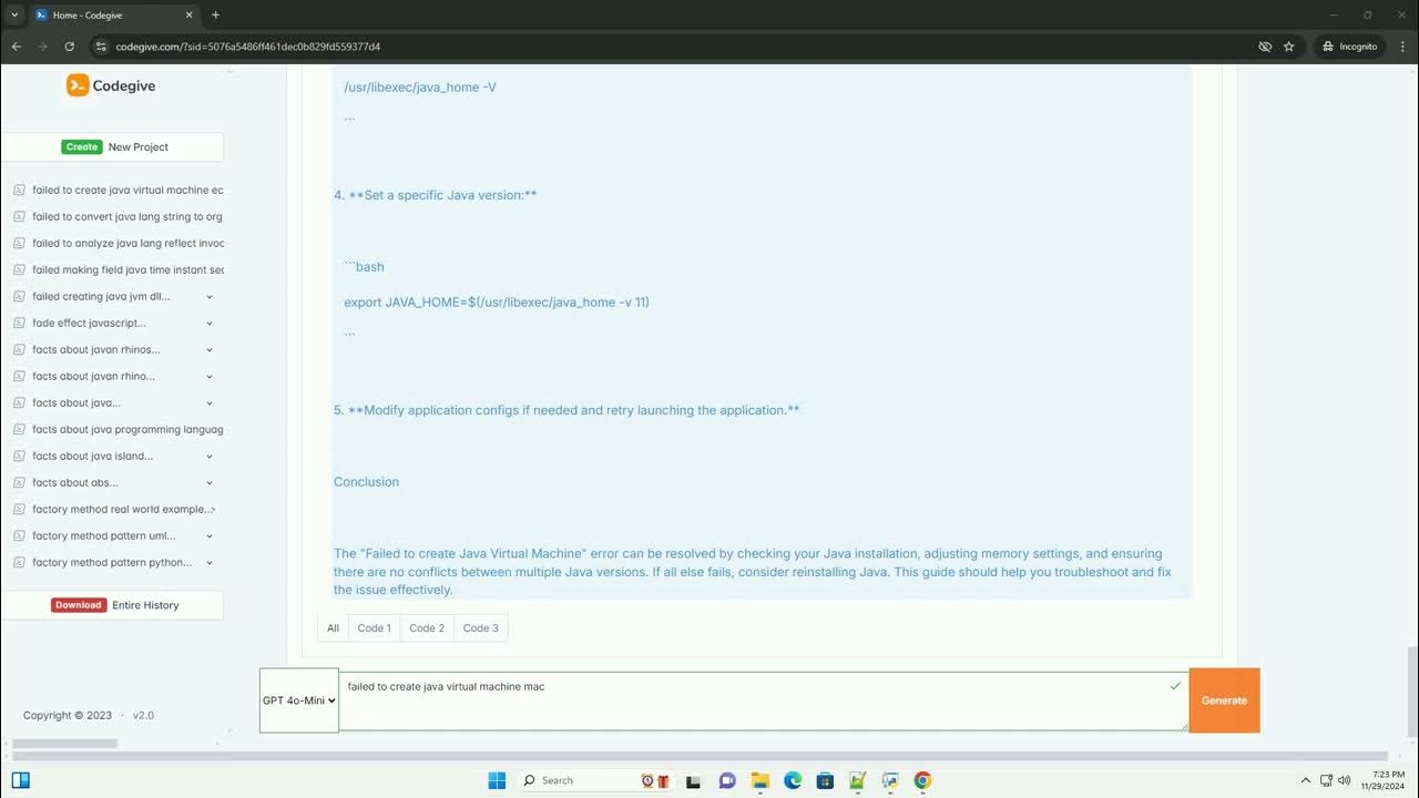 failed to create java virtual machine mac - YouTube