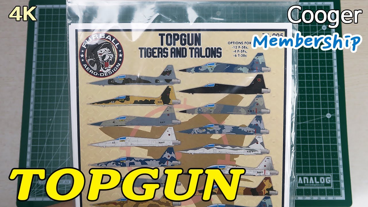 TOPGUN 탑건 Tigers and Talons 1/72 Furball Aero-Design Decal (퍼벌에어로디자인 F ...