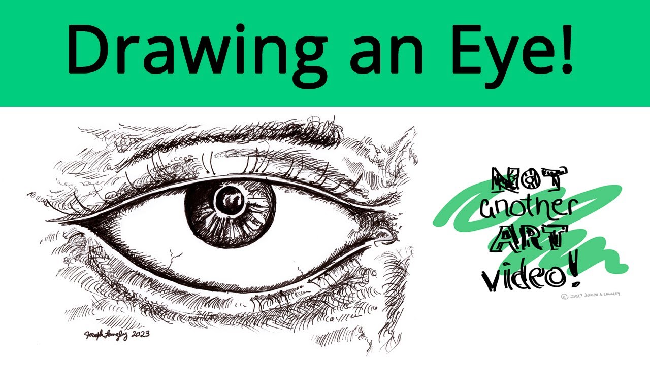 Drawing A Believable Eye In Ink - Eye 59 - YouTube