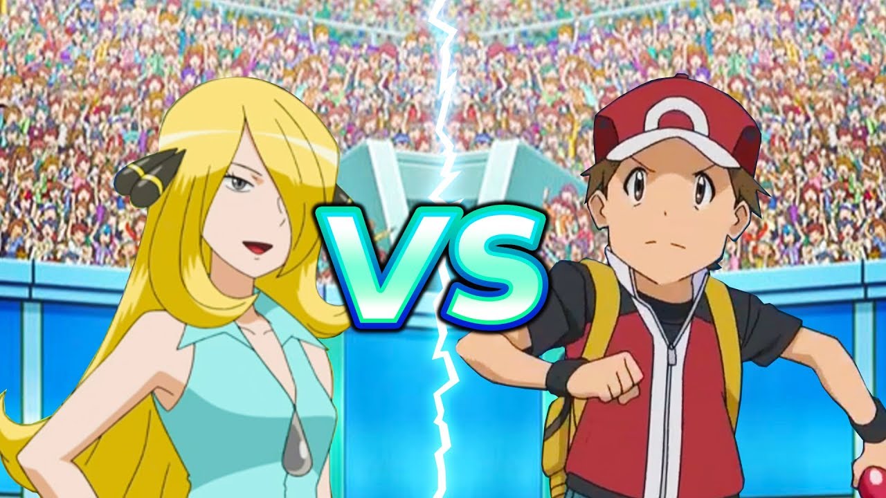 Pokemon Trainer Red Vs Cynthia