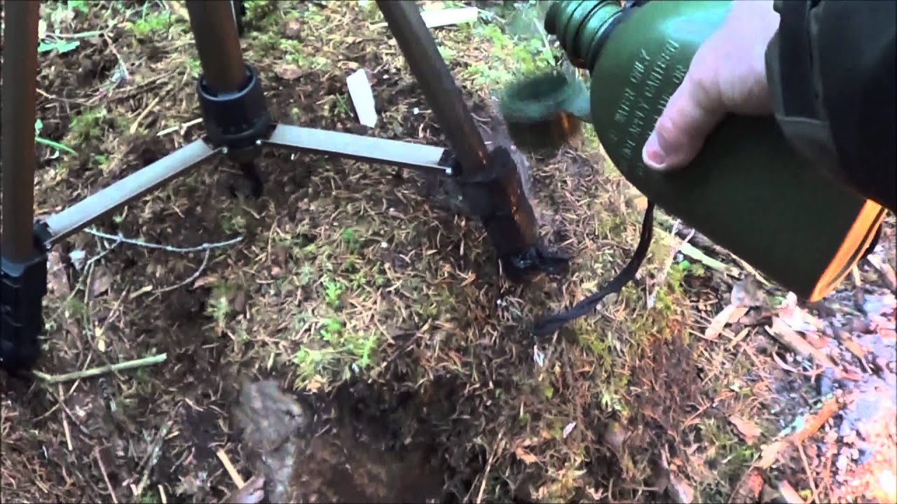 Tripod on fire. - YouTube