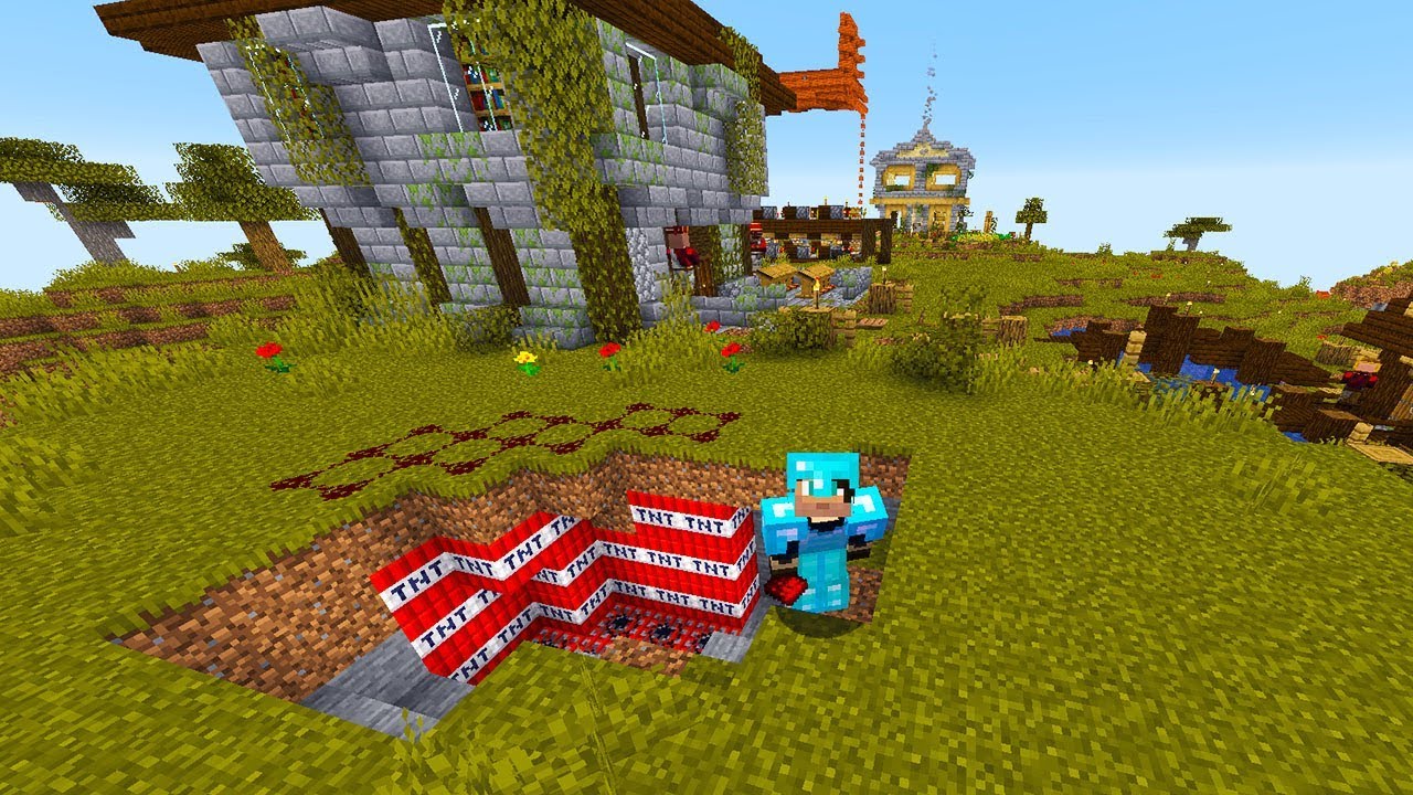 GIGANTISCHE TNT PRANK IN MINECRAFT! BOEM!!! - YouTube