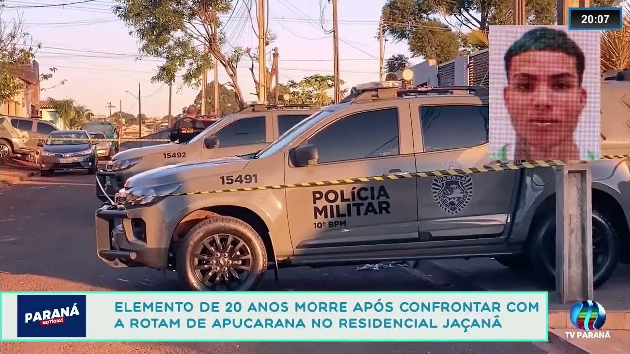Jovem de 20 anos de idade morre em confronto com a polícia em Apucarana - YouTube