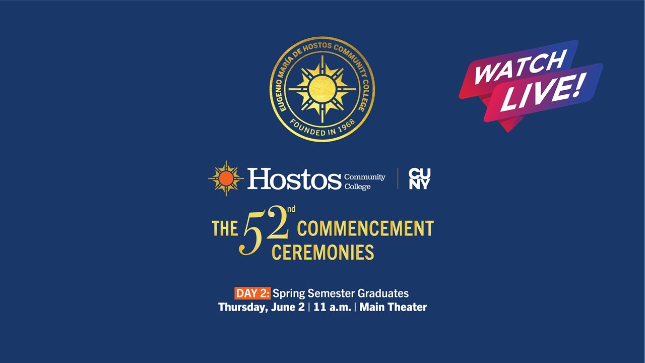 Hostos Community College - Class of 2022 Commencement Ceremony. - YouTube