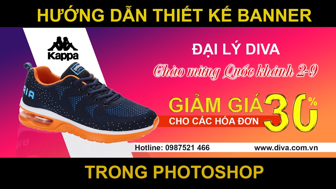 Cách thiết kế banner Kappa trong photoshop fpoly - YouTube
