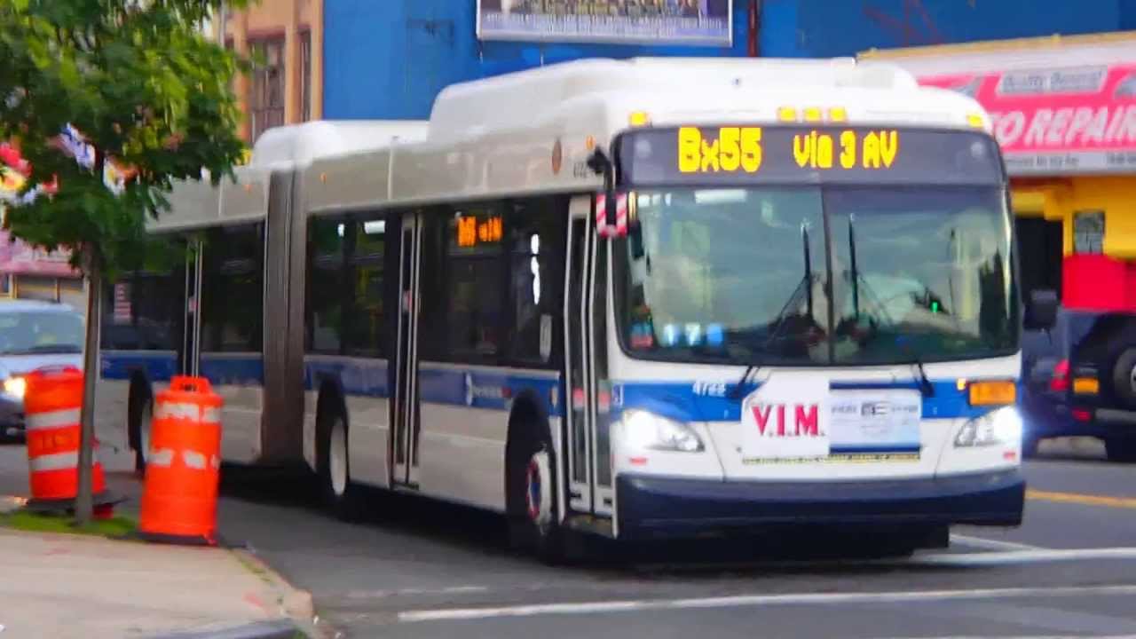 MTA New York City Bus New Flyer XD60 4722 on the Bx55 LIMITED - YouTube