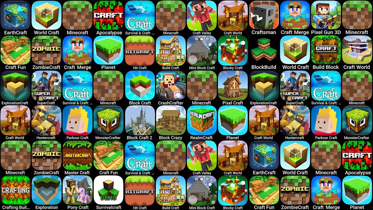 Craft Build Block, Craft World, Cube Craft, Craft Fun, Pony Craft ...