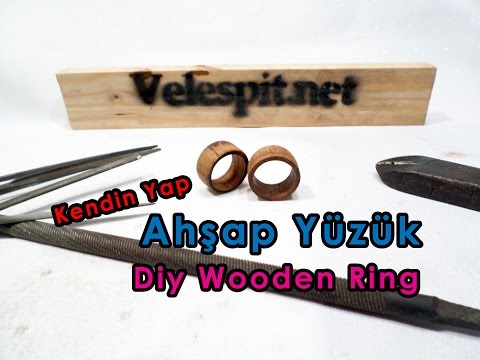 Tahtadan yüzük nasıl yapılır | Kendin yap | Ceviz ağacı