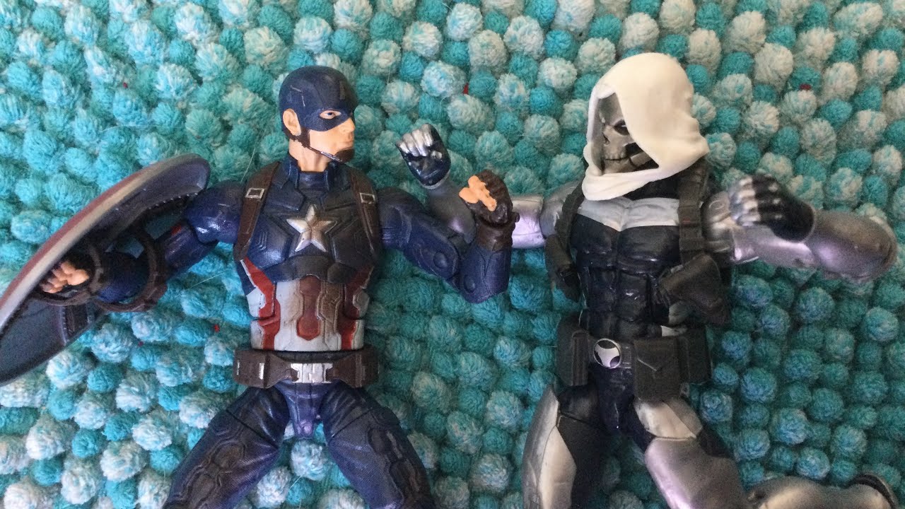 Captain America vs Taskmaster - Marvel Stop Motion animation - YouTube