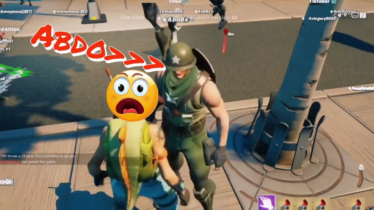 Meeting Abd8x in party royale!!!! FINALLY!! - YouTube