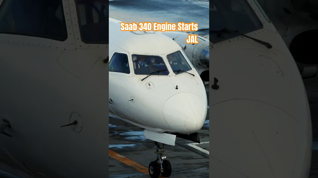 saab 340 engines start up JAL|@zaimasisterchannel3932 - YouTube