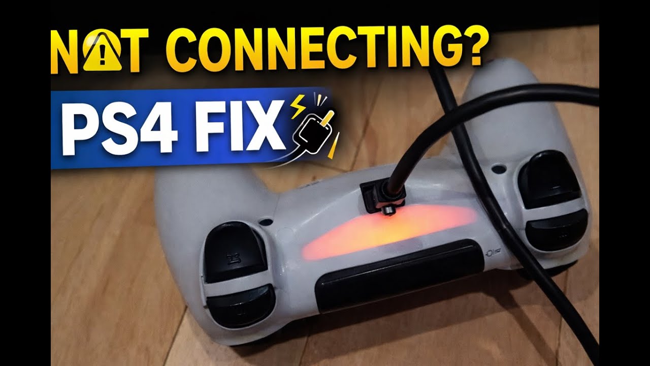 How to Connect PS4 Dualshock Controller to your Playstation 4 when it ...