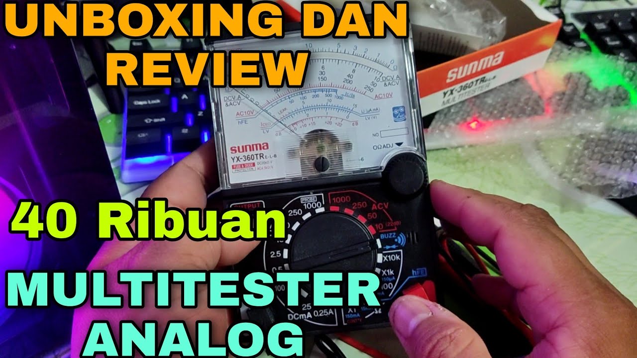 Unboxing Dan Review Multitester Analog Murah Harga 40Ribuan - YouTube