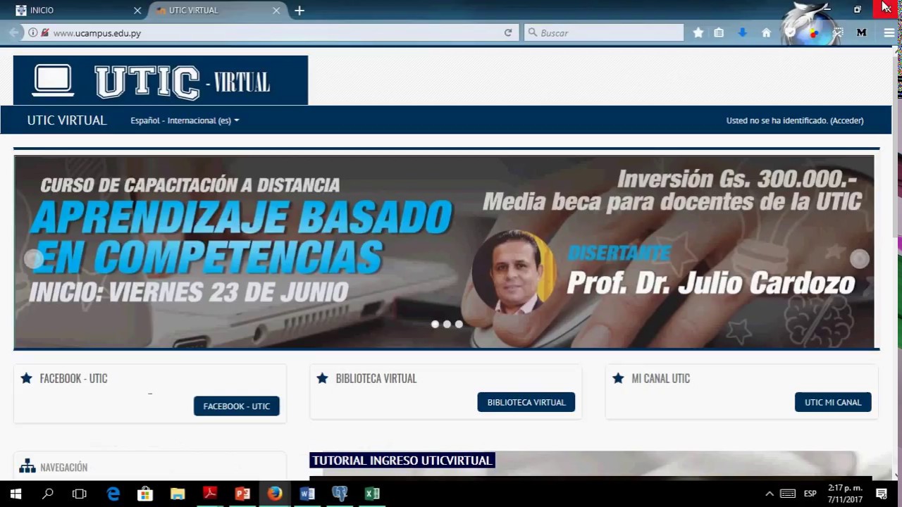 Ingreso al campus UTICVIRTUAL - YouTube