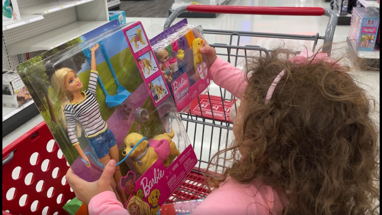 Target Shopping with Cute Jenna and We Discover Barbie Toys in the Toy ...