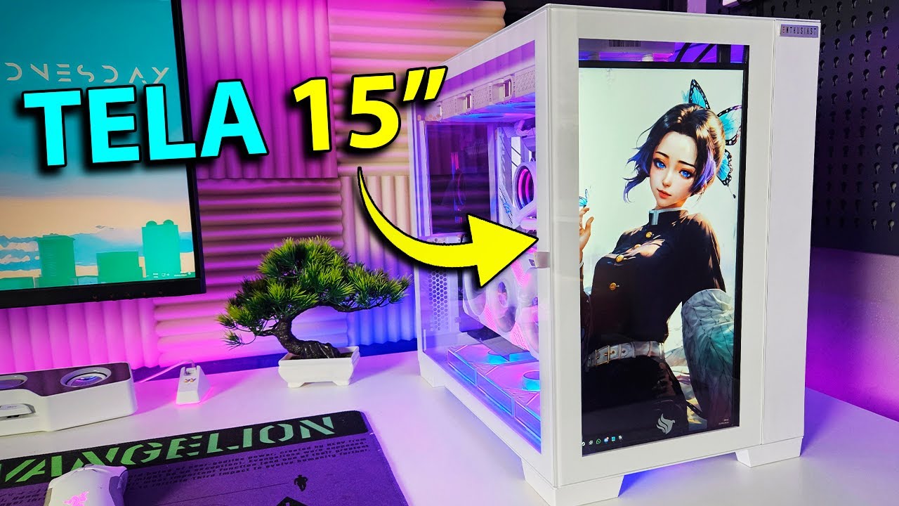 Instalei uma tela na Frente do Pc | Atualização no Meu Setup - YouTube