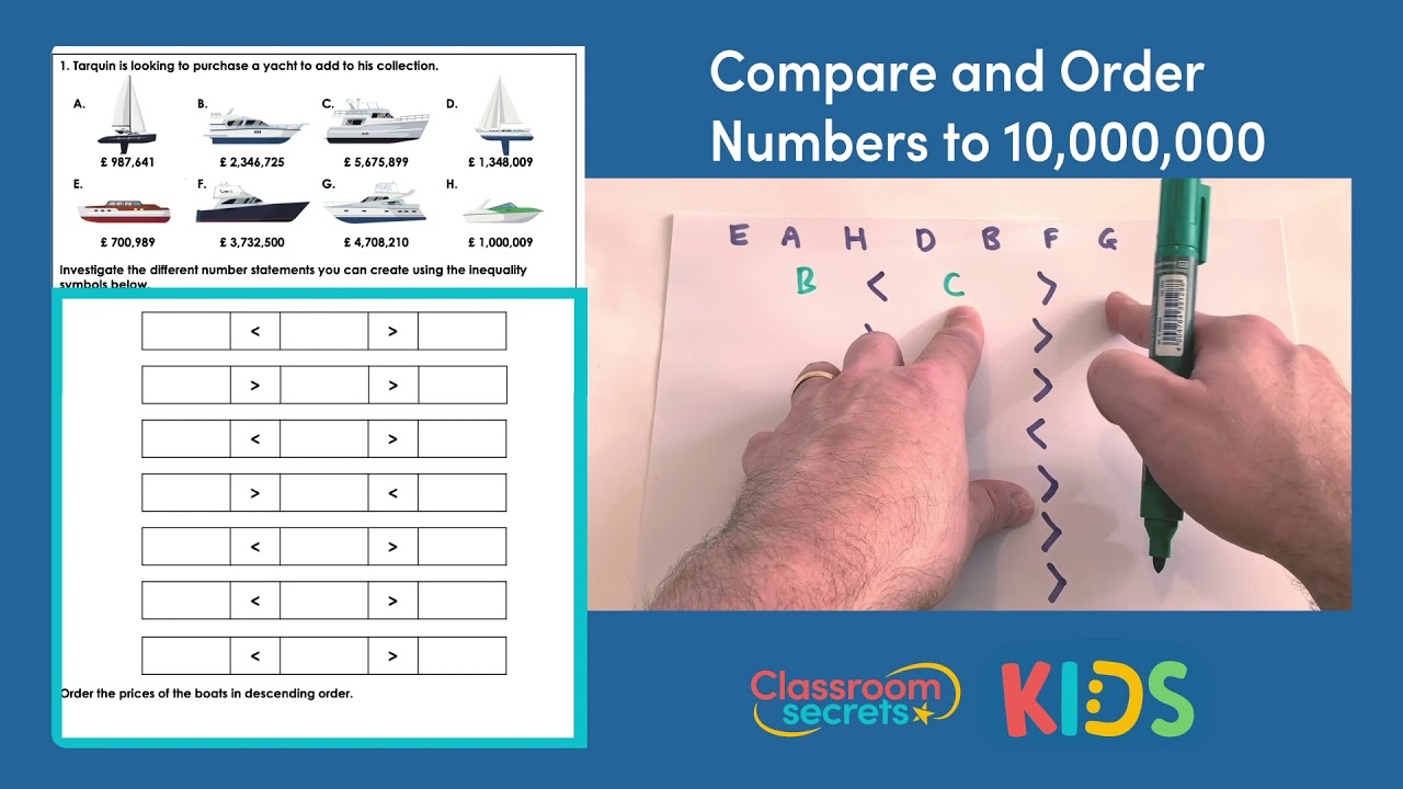 Year 6 Compare and Order Numbers to 10,000,000 Answer Video - YouTube