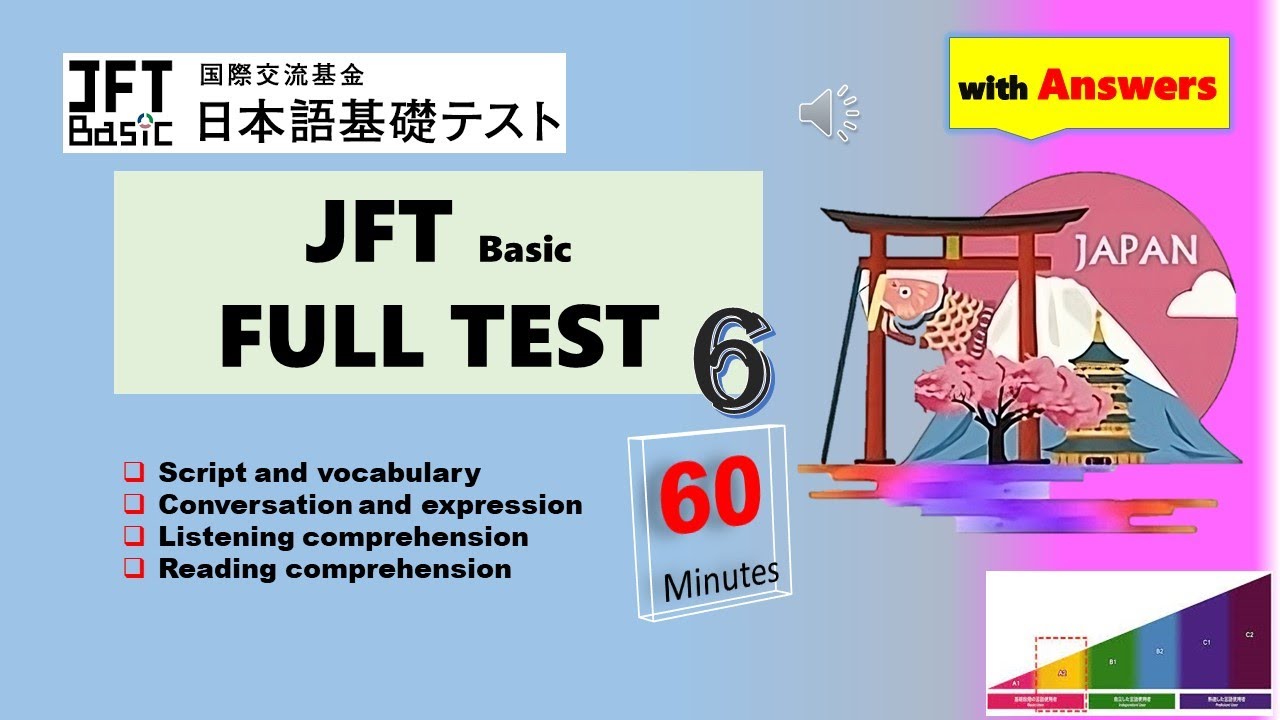 JFT Basic A2 Full sample test|Marugoto|Irodori with answers -06 - YouTube