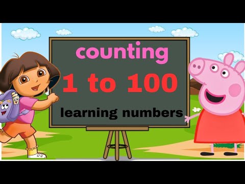 learn numbers counting 1 to 100 with spelling | counting numbers in ...