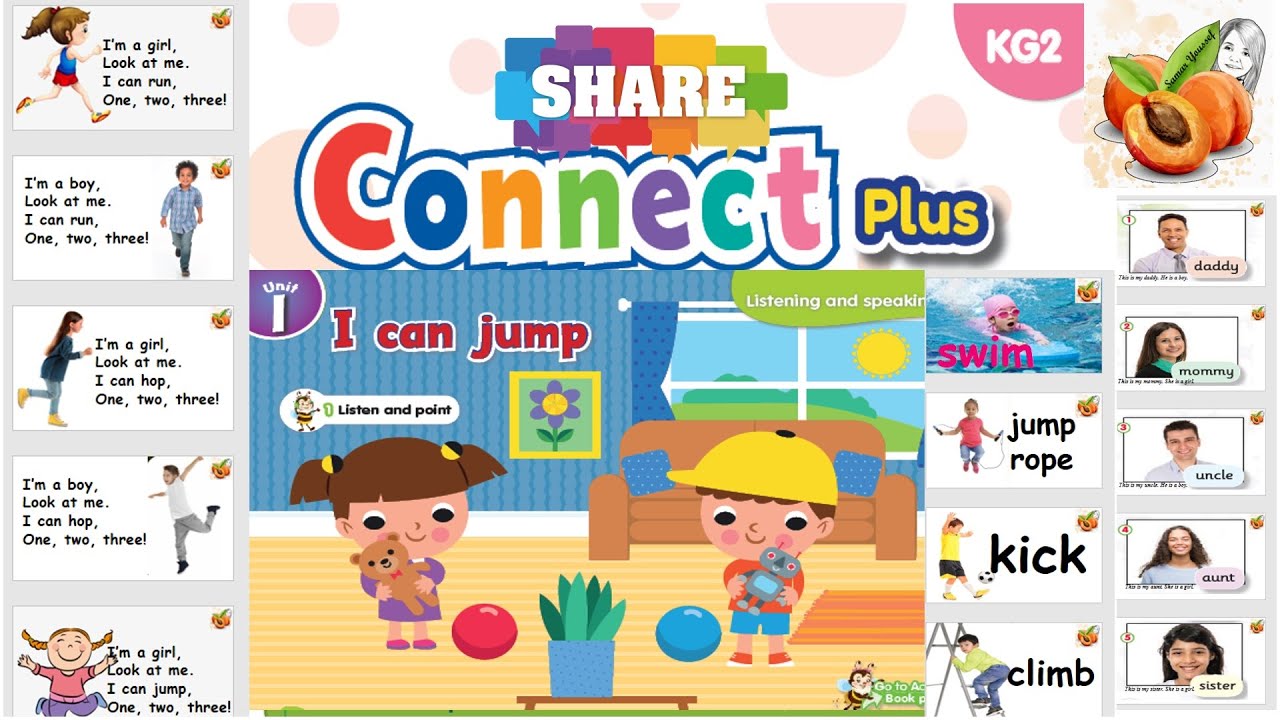 KG 2 Connect plus Unit 1 😀Teacher's guide & audio book 2023نصوص أستماع ...