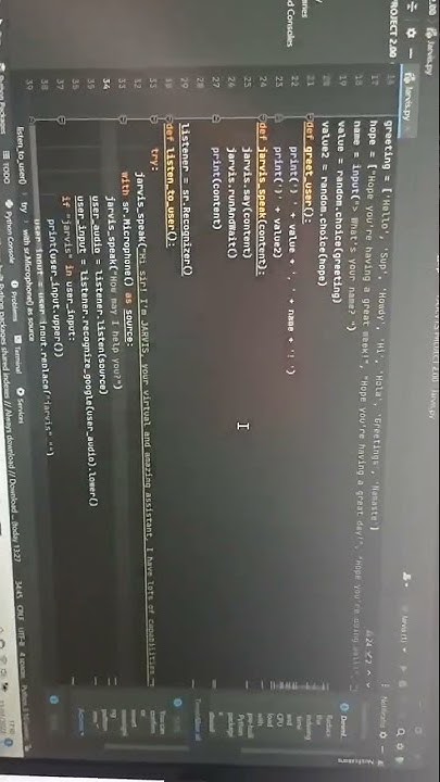 Jarvis AI code in Python - YouTube