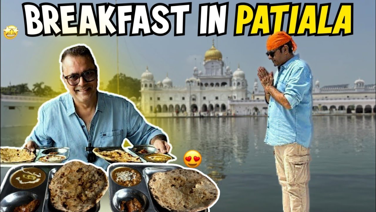Breakfast In Patiala | Patiala Food Tour | Parathas, Chole, Dal & More ...