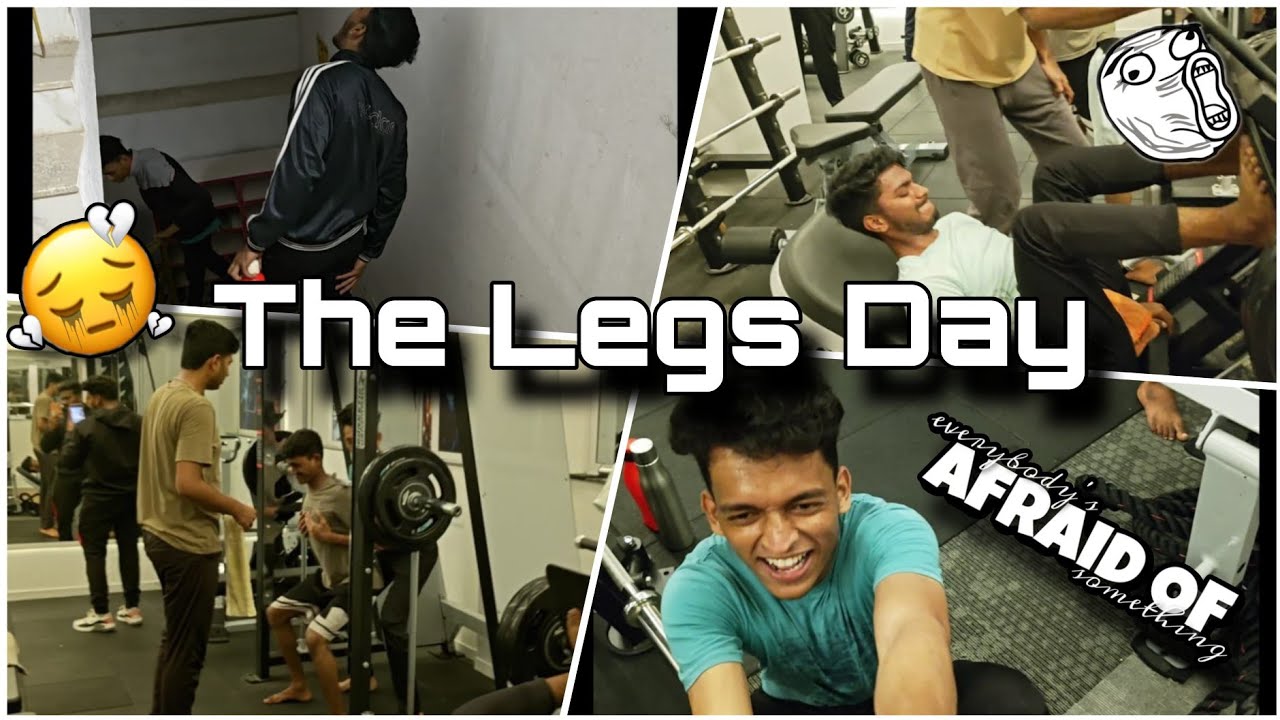 Crazy Leg Day In Gym | Gym Vlog 😈 | #comedy #legday #gym - YouTube