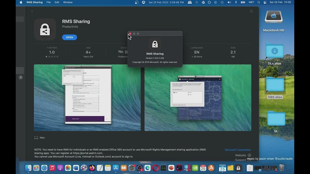 RMS Sharing Mac App Store (Basic Overview) - YouTube