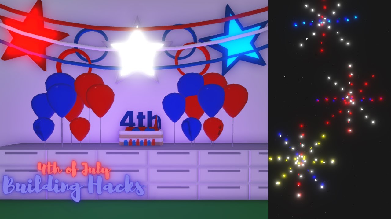4TH OF JULY BUILDING HACKS Adopt Me Roblox - YouTube