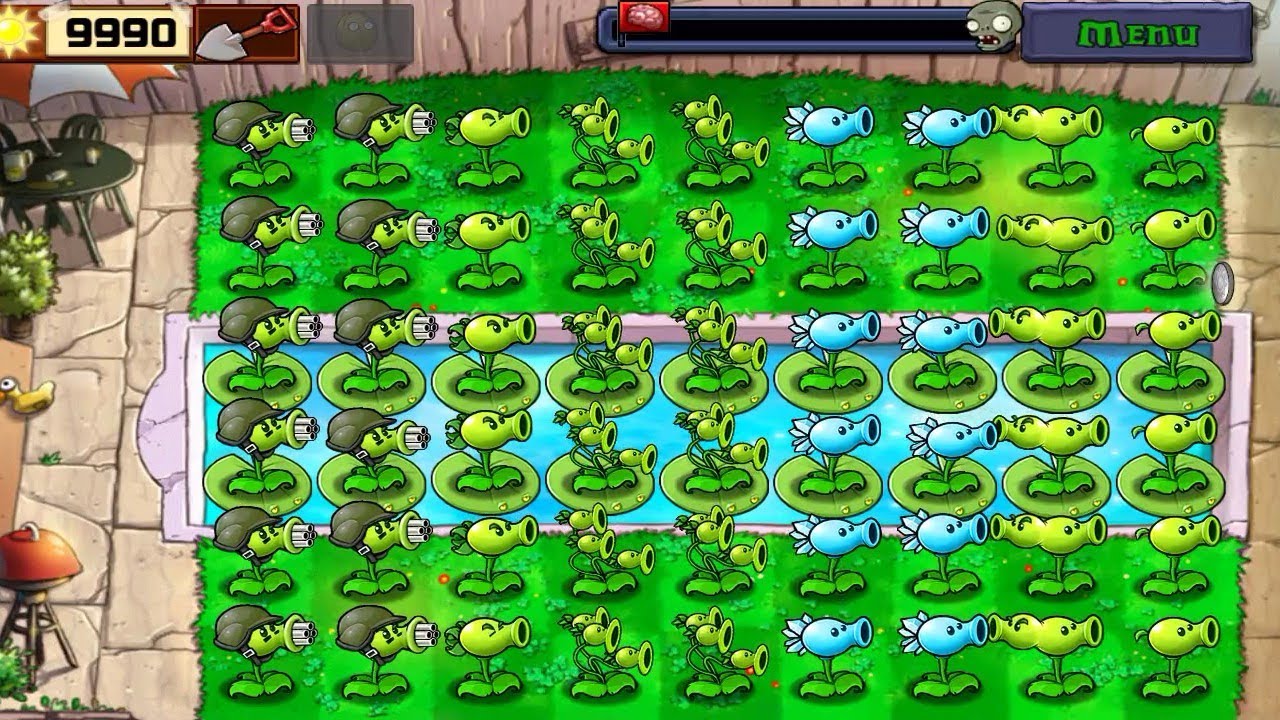 All Peashooter vs All zombies | Plants vs Zombies - YouTube