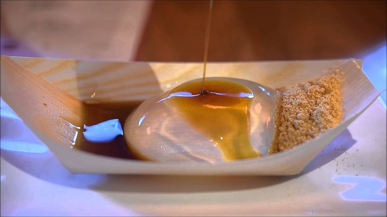 Rain Drop Cake from Harajuku Gyoza - YouTube