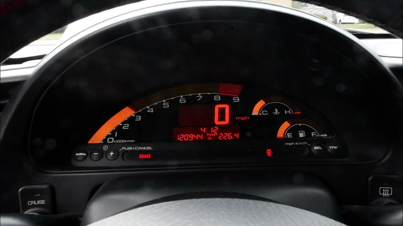Gauge Cluster Only 2004 S2000 - YouTube