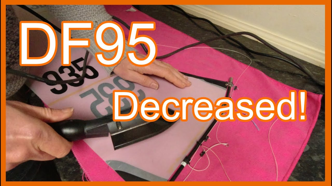 DF95 Ironing the sail - Will it melt? - YouTube