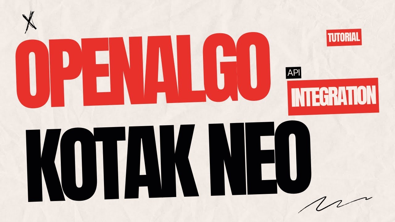 Kotak Neo Api Openalgo Integration Procedure Youtube 3381