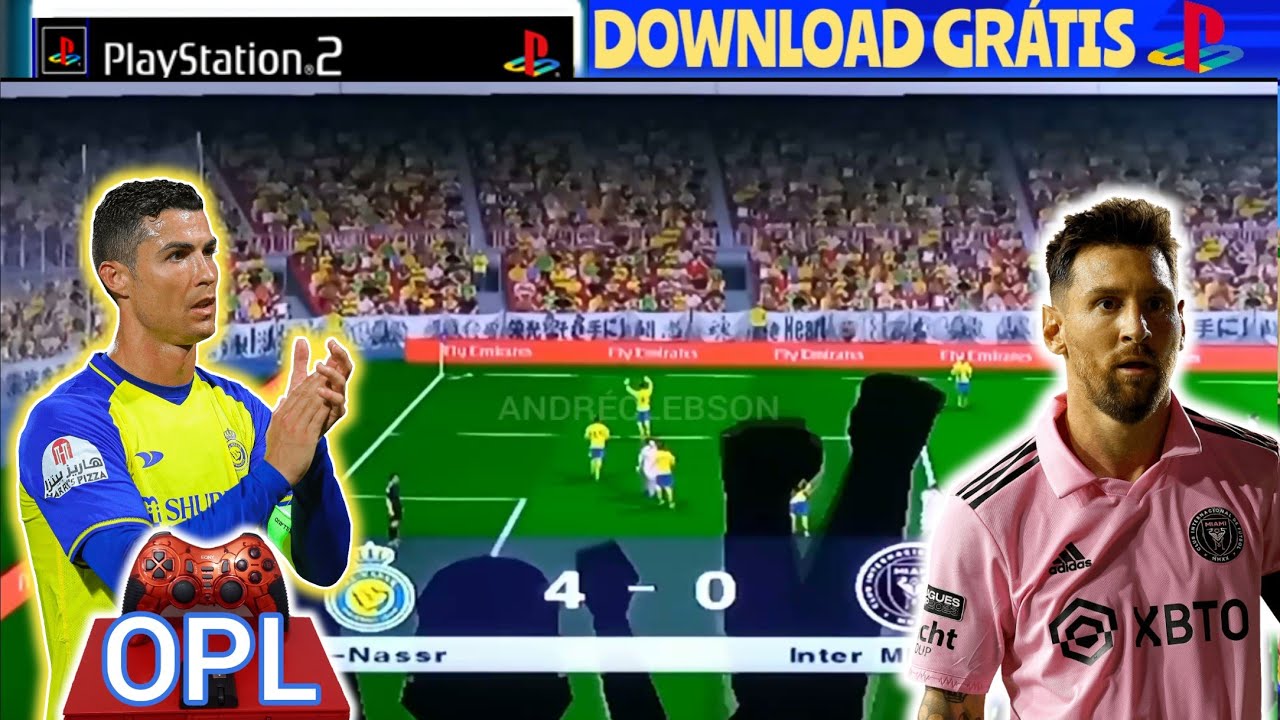 🚨SAIU NOVO PES EFOOTBALL 2024 ISO PS2 diversão garantida editor Jr Play ...
