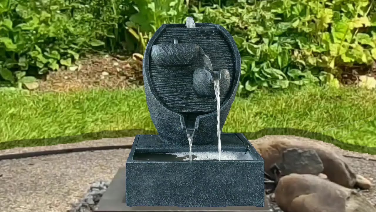 Amazing Cement Concrete Pots Waterfall Fountain Making at Home ll ...