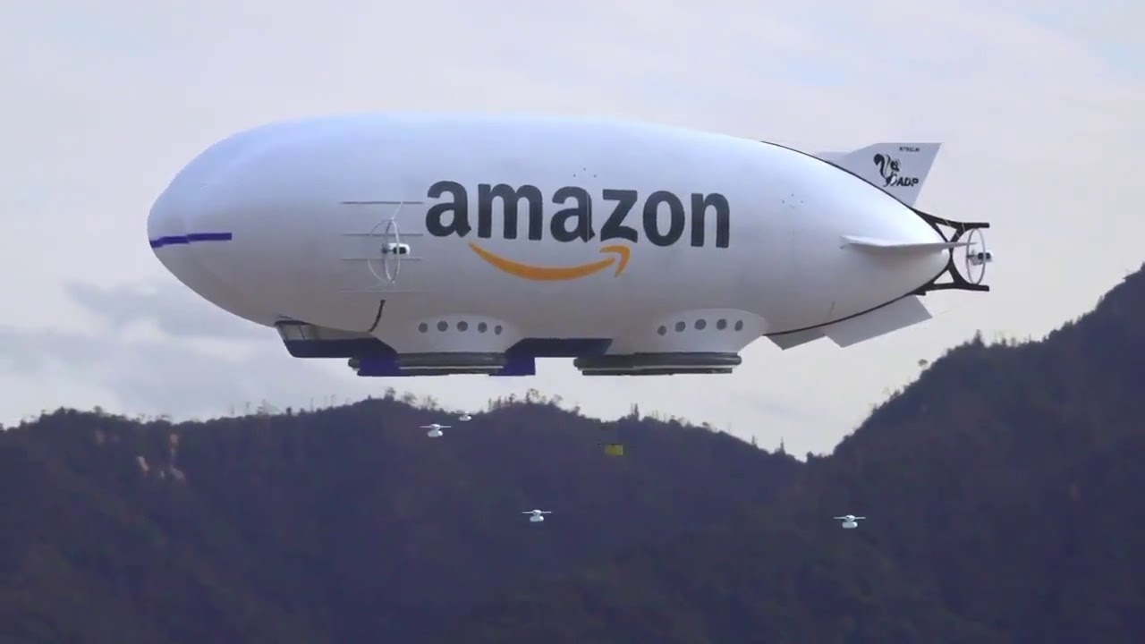 Amazon Blimp Video with Fallout 4 Prydwen Arrival Audio - YouTube