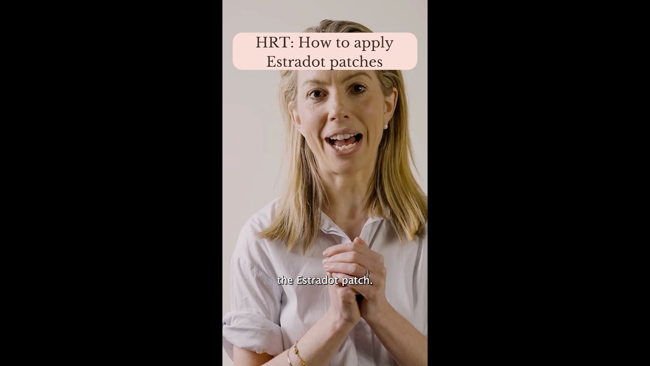 HRT: How to apply Estradot patches - YouTube