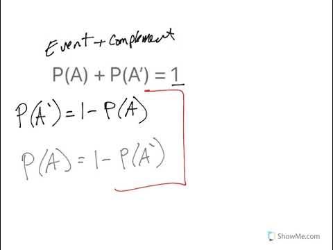 The Complement Rule for Probability - YouTube