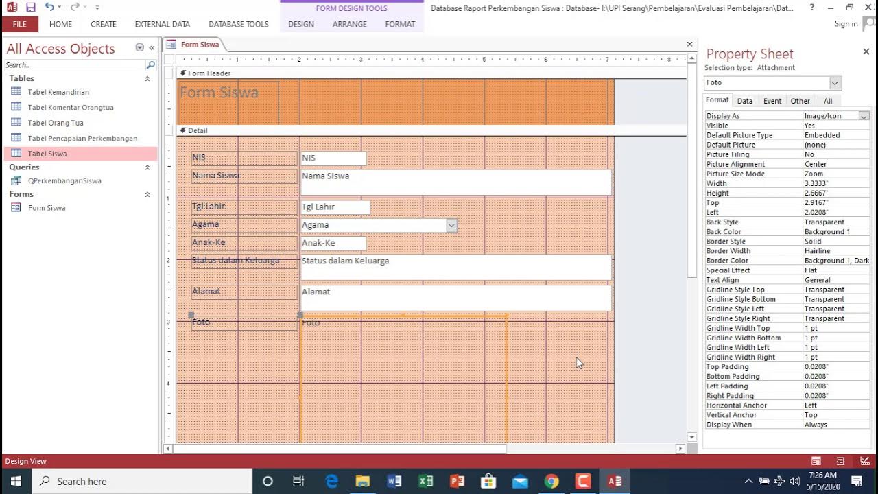 Membuat query dan form Pada MS Access - YouTube