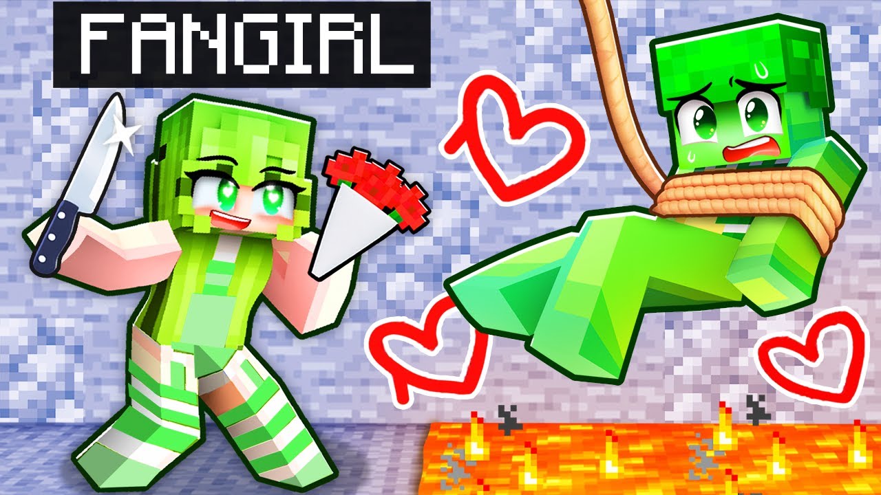 KIDNAPPED By CRAZY FAN GIRL In Minecraft! - YouTube