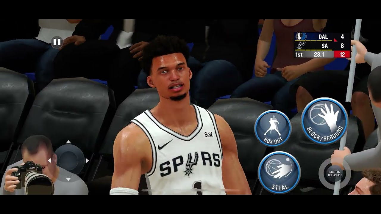 NBA 2K24 Mobile on iPhone 15 Pro Max: Dallas Mavericks vs San Antonio ...