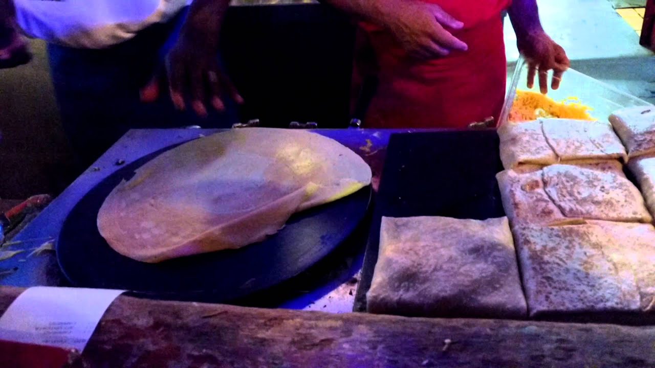 Brazil street food: pancakes - YouTube