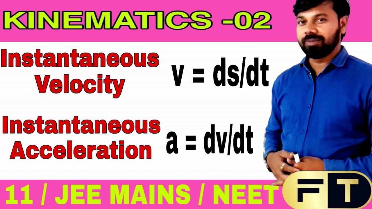 Motion in a straight line class 11 | Instantaneous velocity and ...