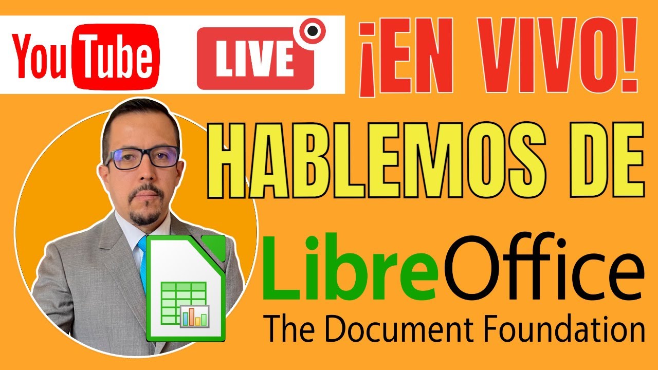 🔴 ¡EL INGE FRANCISCO EN VIVO! Como usar hoja de cálculo de Libre Office ...