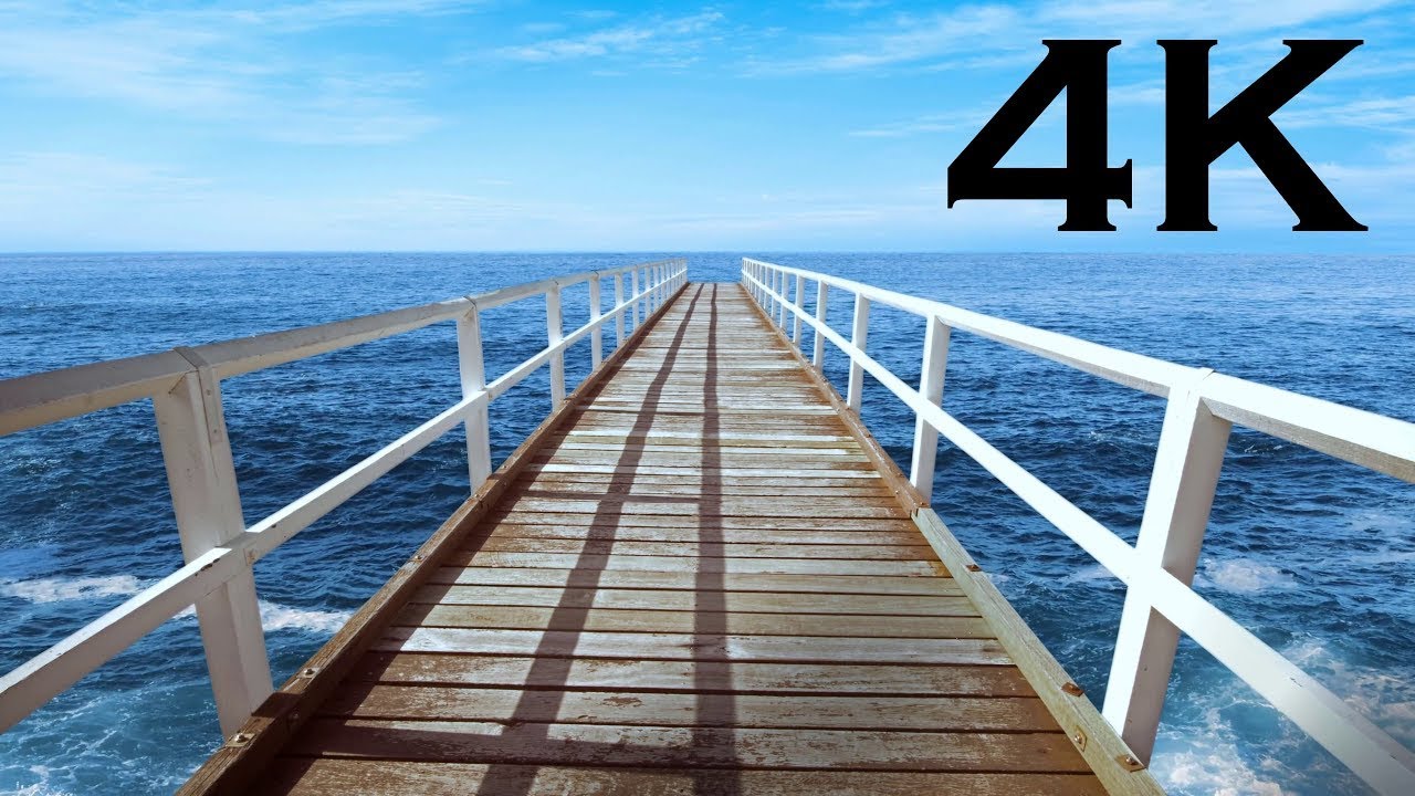 Feel the relaxation - 4K: Pier | Sea Waves | Beauty of Nature ...