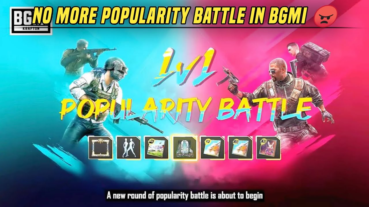 BGMI Popularity Battle Event 🔥No More Popularity Battle in BGMI😭 BGMI ...